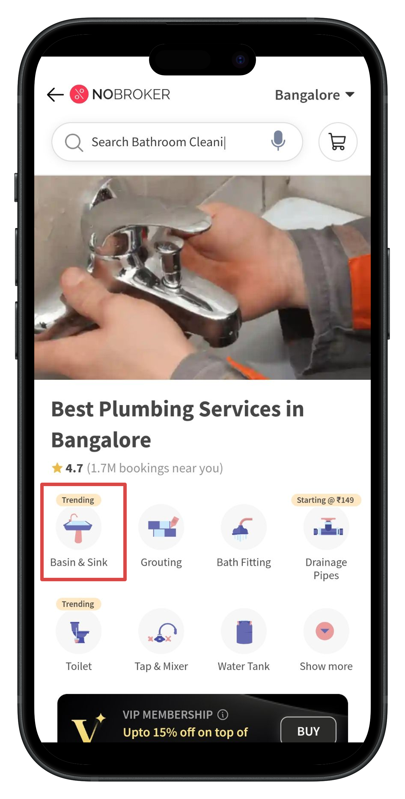 Step-by-step guide to NoBrokerHood Plumbing Services